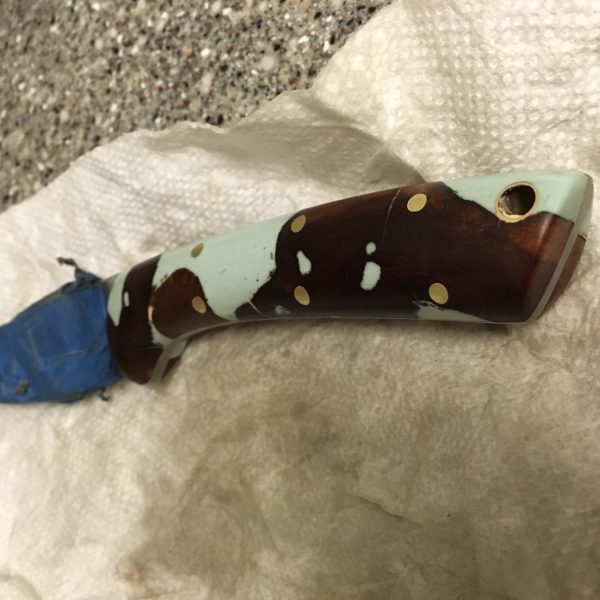 Alumilite Resin Casting and Finishing a Knife Handle - Hack Outdoors