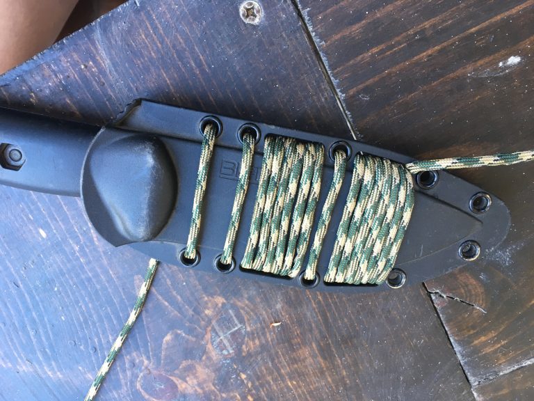 Bk2 Sheath Modification with Paracord - Hack Outdoors